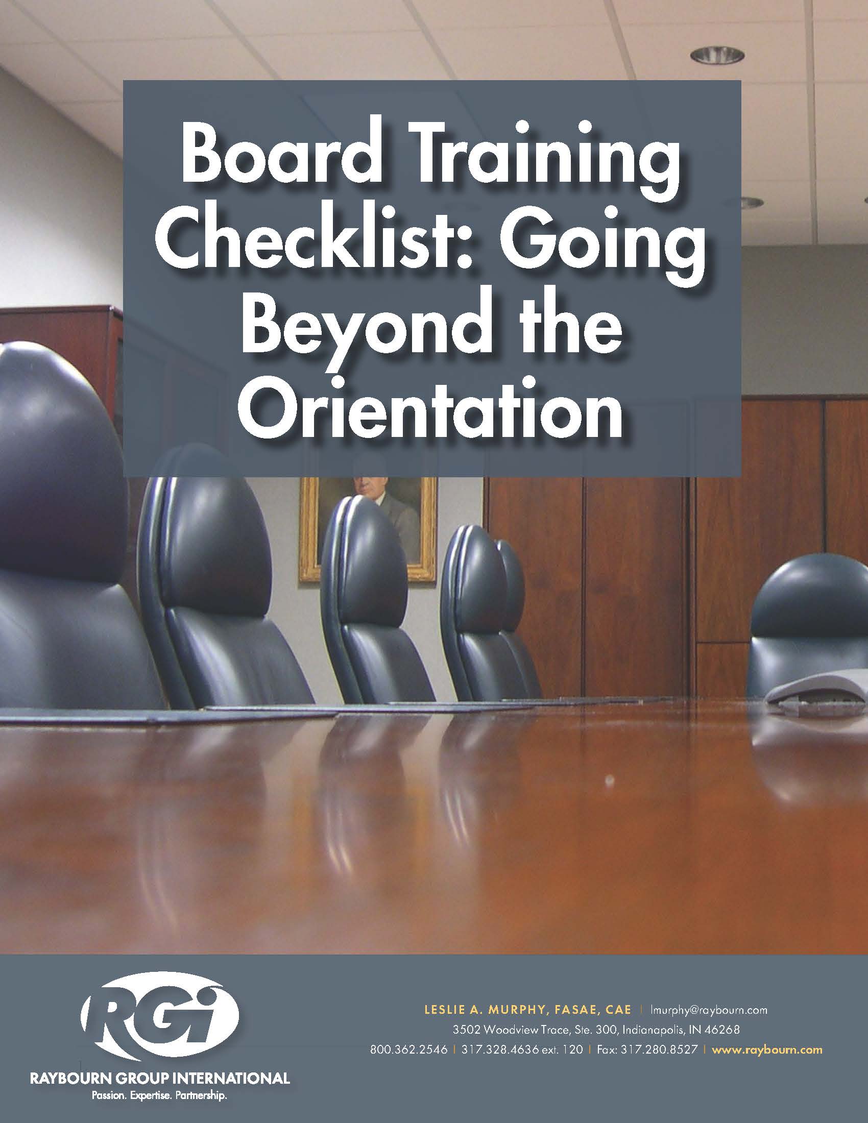 Free E-Book - Board Training Checklist: Going Beyond the Orientation ...